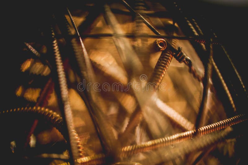 Guitar Strings Texture and Clean Background Stock Image - Image of ...