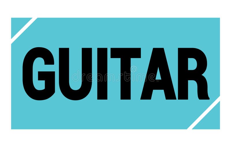 GUITAR Text Written on Blue-black Stamp Sign Stock Illustration ...
