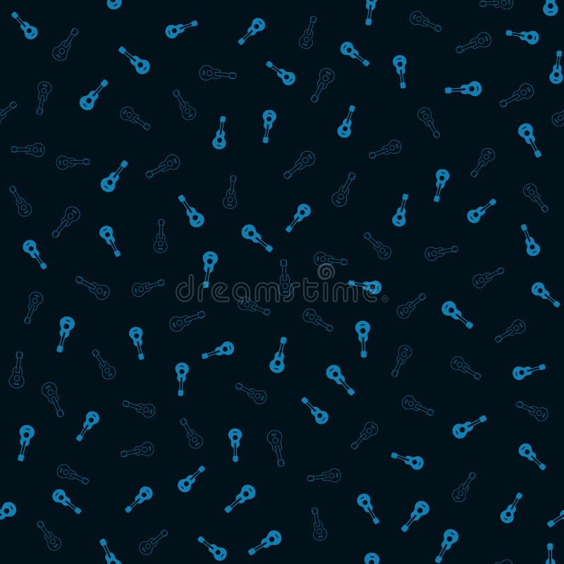 Guitar Seamless Pattern Background. Vector Texture Illustration. Stock ...