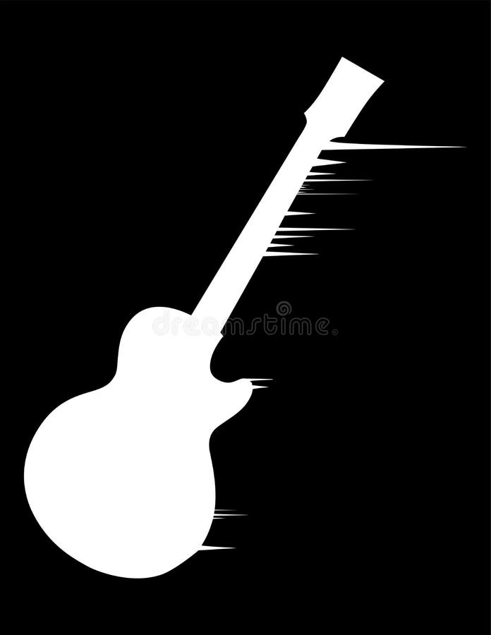 Guitar stock vector. Illustration of sketch, instrument - 4106517
