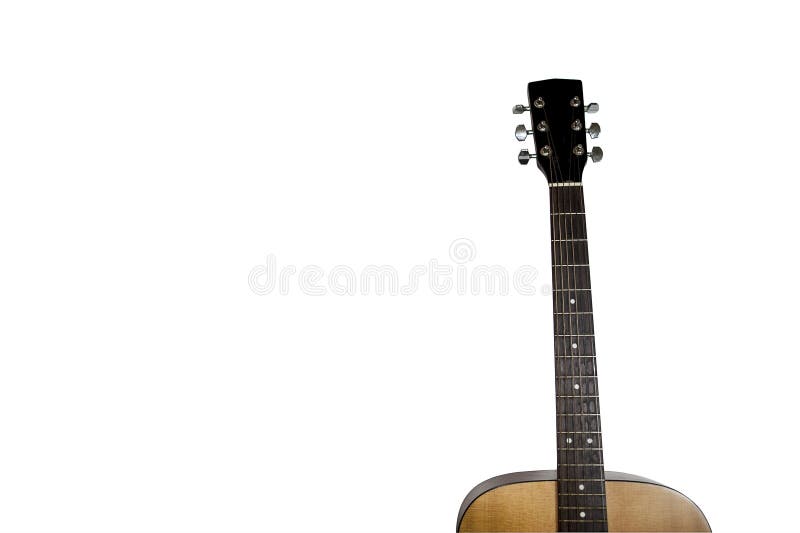 Guitar on a White Background. Stock Image - Image of classical ...