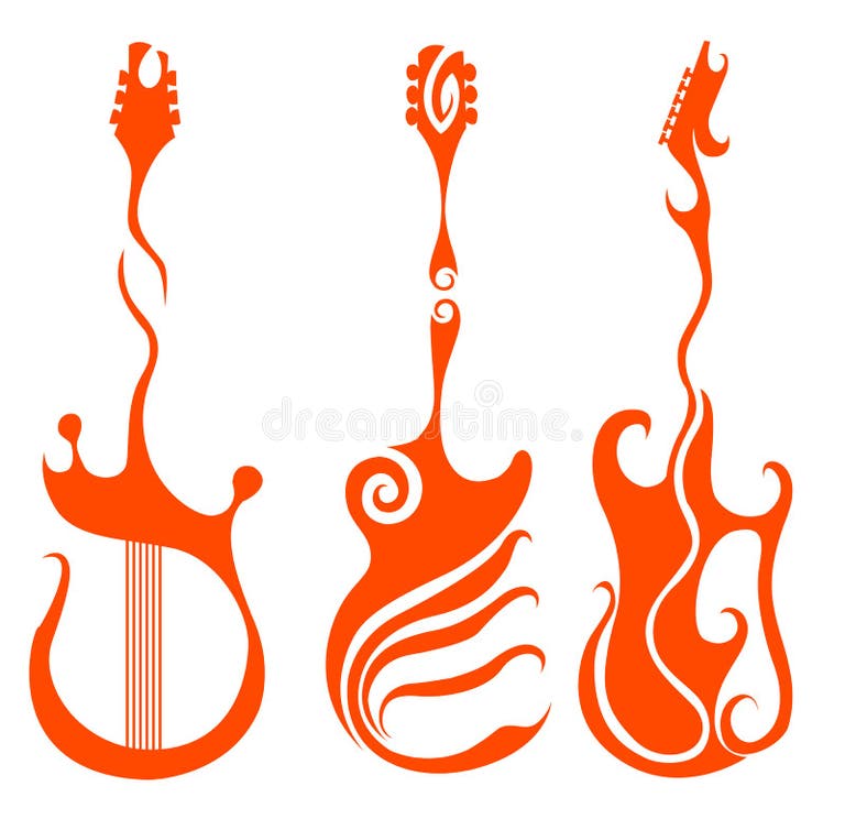 Avec Chanteur De Dessin Guitare La Roche Stock Illustrations, Vecteurs ...