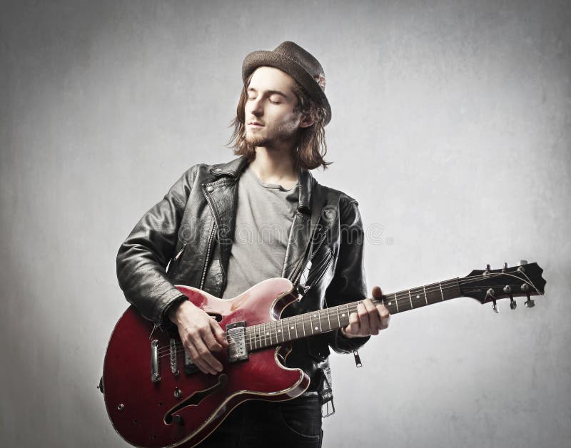 Guitarist stock photo. Image of portrait, dream, music - 23930640