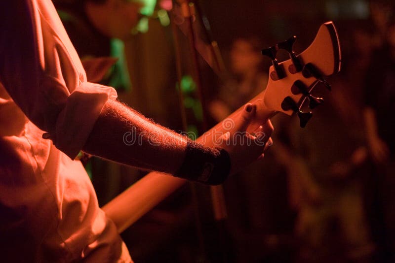 Guitarist (Back View) stock photo. Image of dancefloor - 567430