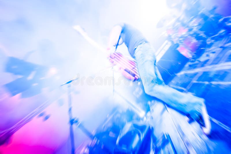 Guitarist blur stock photo. Image of blur, rock, festival - 55509766