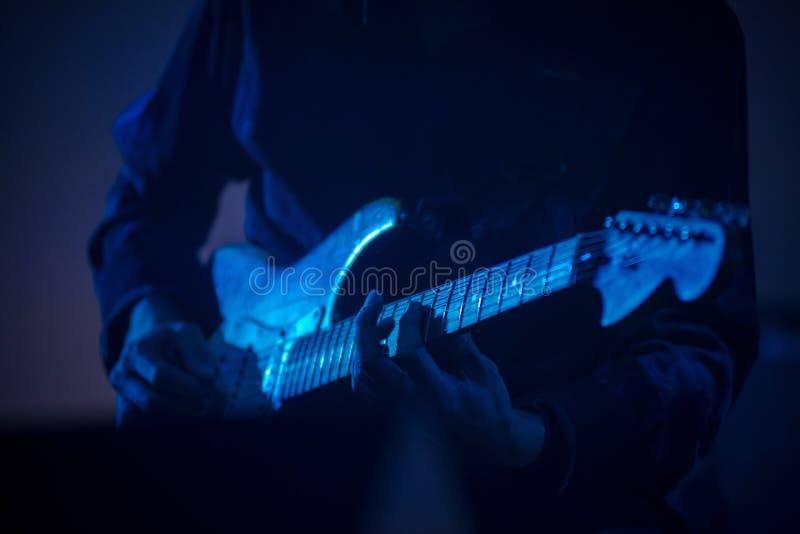 Guitarist Playing Live Music Stock Image - Image of artist, performance ...