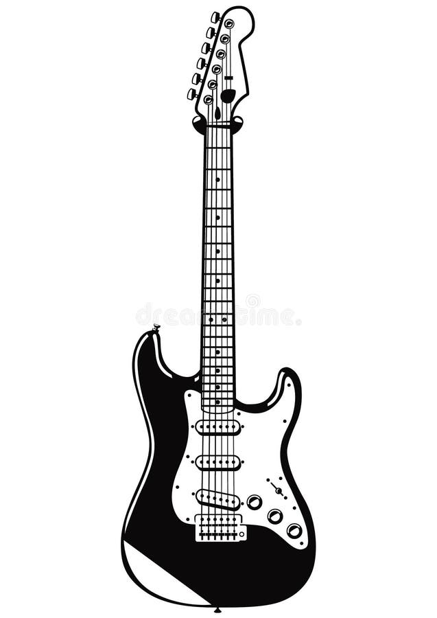 Guitarra del vector stock de ilustración. Ilustración de guitarra ...