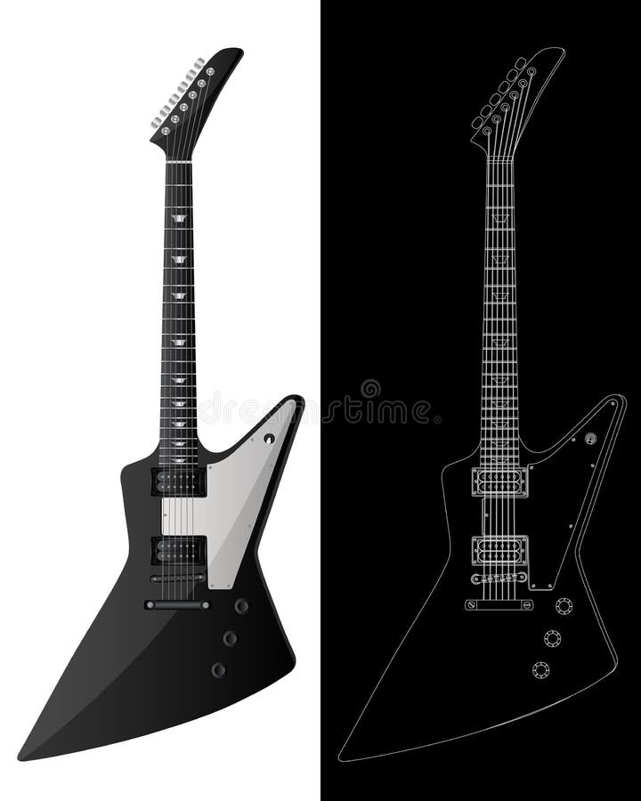 Gibson Explorer Illustration Stock Vector - Illustration of explore ...