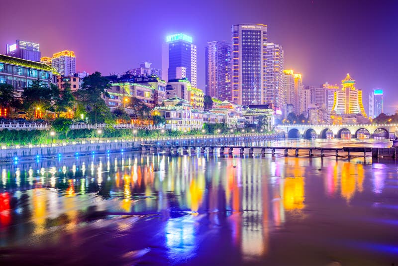 Guiyang Cityscape stock image. Image of financial, bridge - 54054271