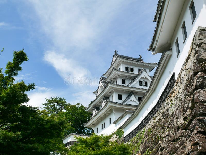 Gujo Hachiman Castle Built in 1559 on a Hilltop in Japan Stock Image ...
