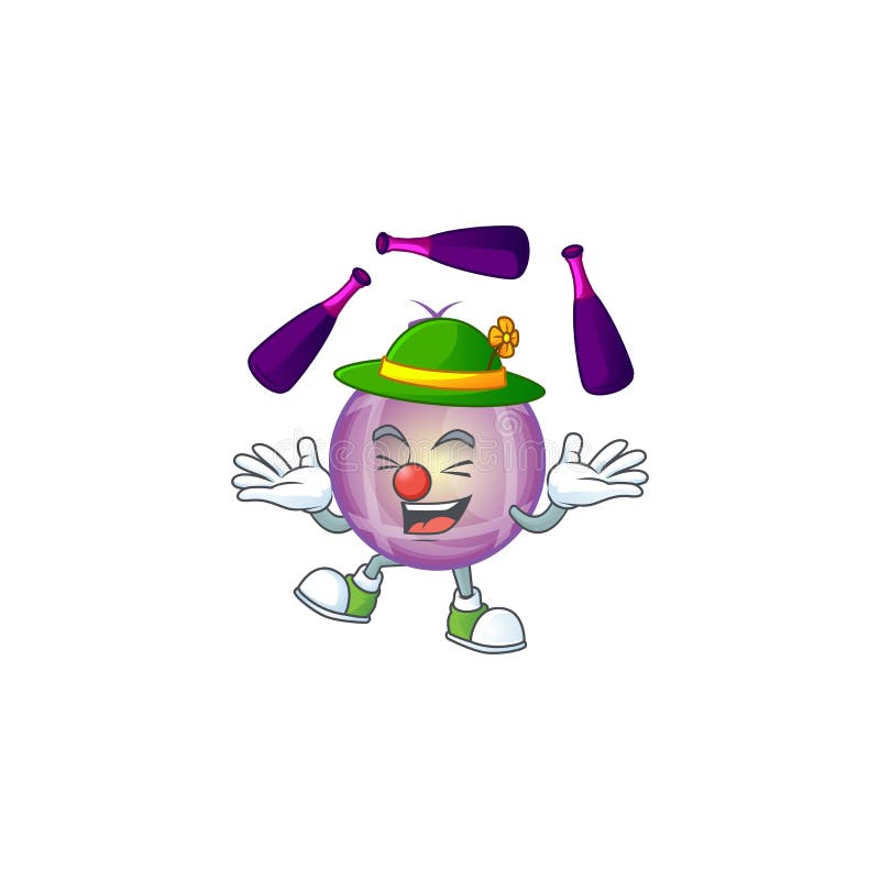 Jonglera Gul Pumpa Som Isoleras I Tecknade Filmen Vektor Illustrationer ...