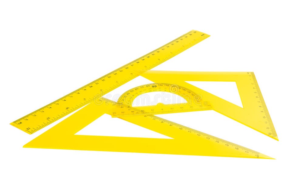 Gul linjal arkivfoto. Bild av teckning, instrument, mätning - 82469528
