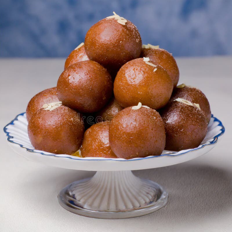 Sweet food Gulab Jamun stock illustration. Illustration of food - 302013149