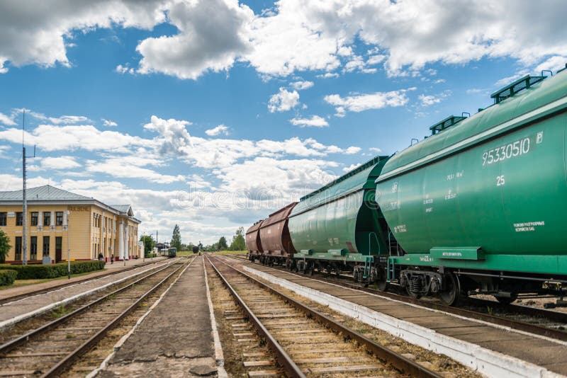 Gulbene Train Station in Gulbene, Latvia Editorial Photography - Image ...