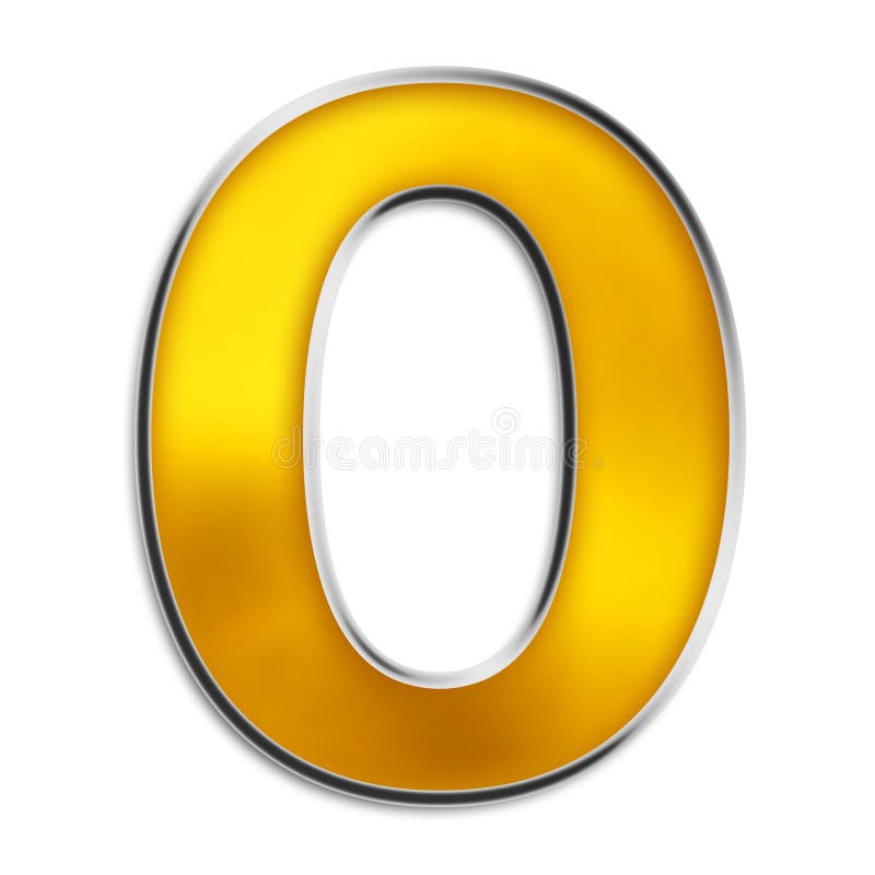 Guld Blank Isolerad Bokstav O Stock Illustrationer - Illustration av ...