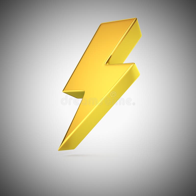 Blixtsymbol Också Vektor För Coreldrawillustration Stock Illustrationer ...