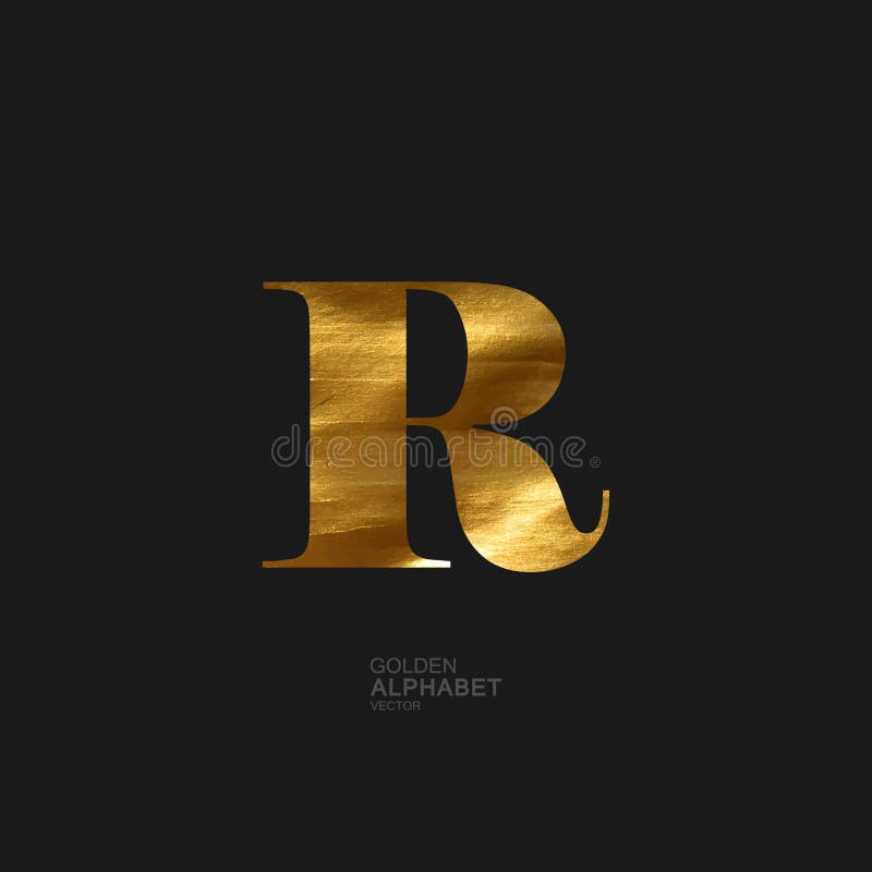 Guld- bokstav D vektor illustrationer. Illustration av folie - 80131677