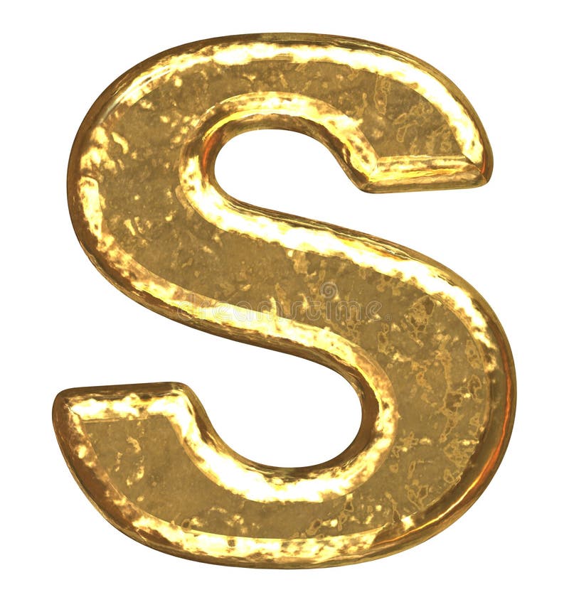 Gyllene Typsnitt. Bokstaven N Stock Illustrationer - Illustration av ...