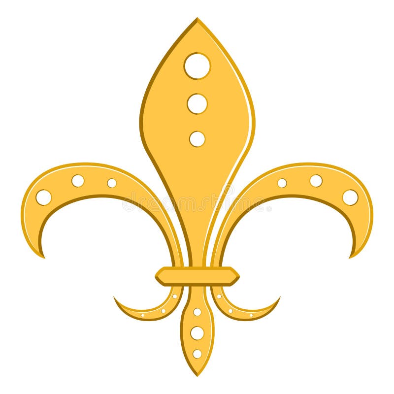 Fleur de lys symbol vektor illustrationer. Illustration av lilja ...