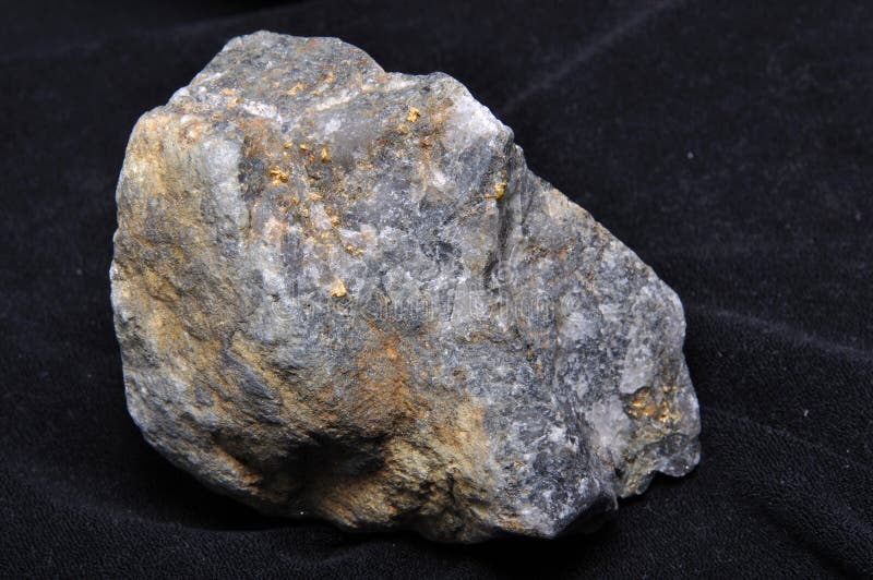 Guld i kvarts arkivfoto. Bild av kvarts, naturligt, klumpar - 40820562