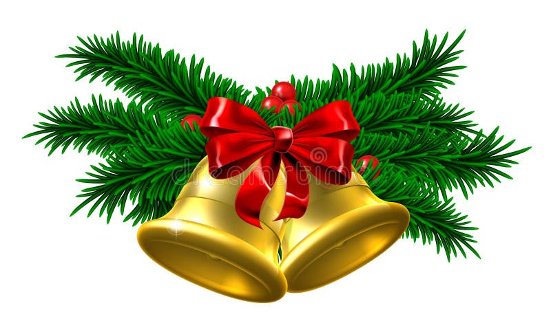 Julklockors Dekoration Bakgrund Vektor Illustrationer - Illustration av ...