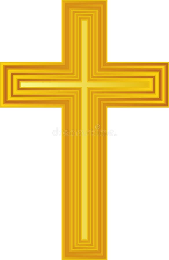 Guld- kors eps vektor illustrationer. Illustration av klosterbroder ...
