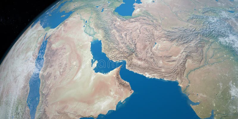 Gulf of Aqaba in Planet Earth Stock Illustration - Illustration of ...