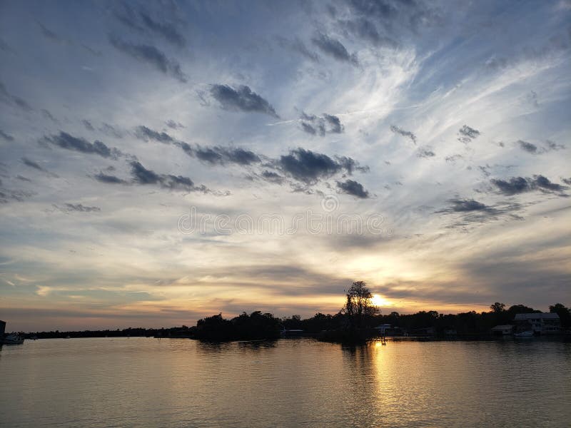 Gulf Beach Florida Manatee Sunset Stock Image - Image of sunset, beach ...