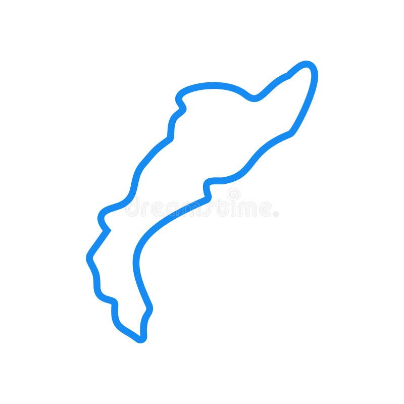 Gulf Coast Map Icon Logo Design Template Stock Vector - Illustration of ...