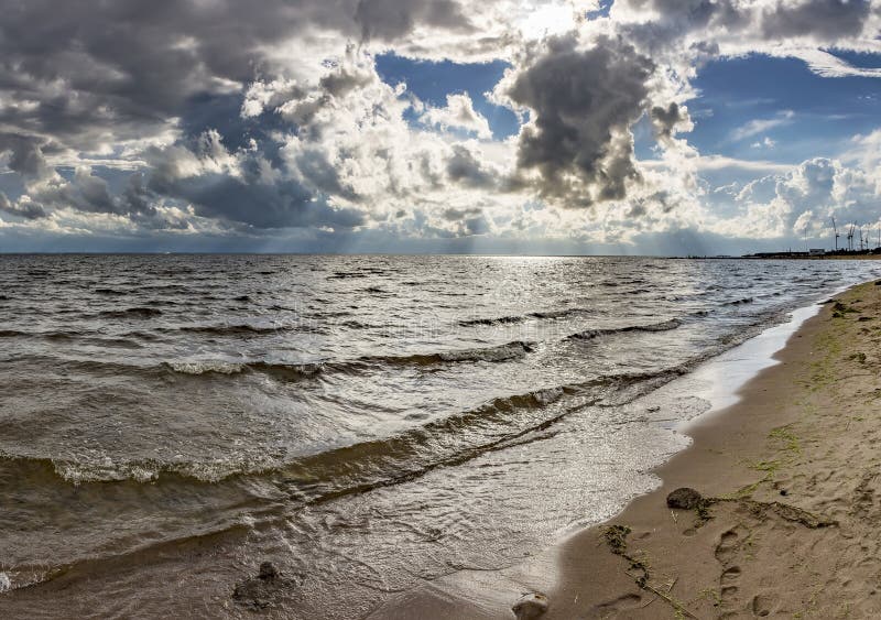 Gulf of Finland, Bay in the Eastern Part Stock Photo - Image of sunset ...