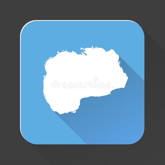 Gulf of Mexico Map Simple Button Illustration Stock Vector ...