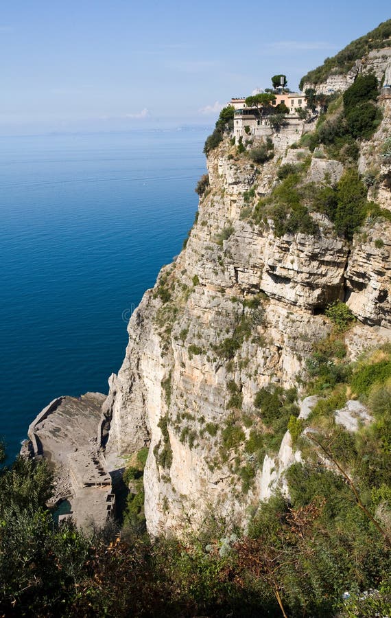 Gulf of Naples Cliffs stock photo. Image of gulf, water - 7567276