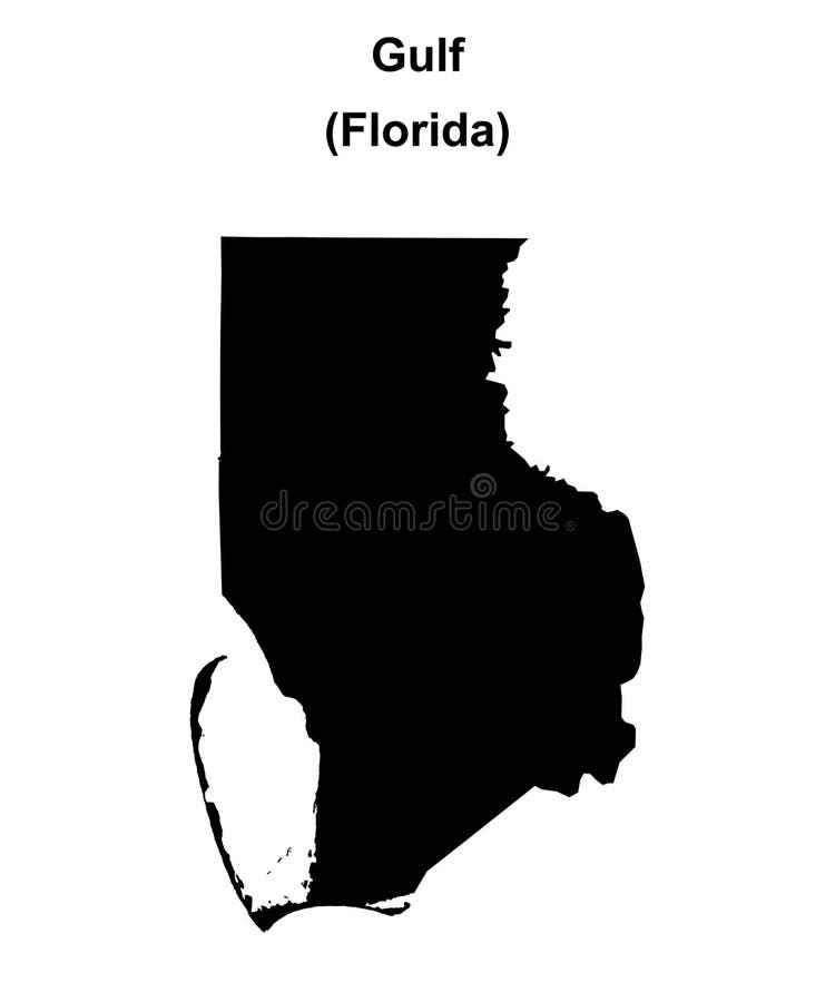 Gulf outline map stock illustration. Illustration of cartography ...
