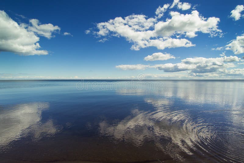 Baltic Sea, Gulf of Riga, Latvia. Stock Photo - Image of blue, coast ...