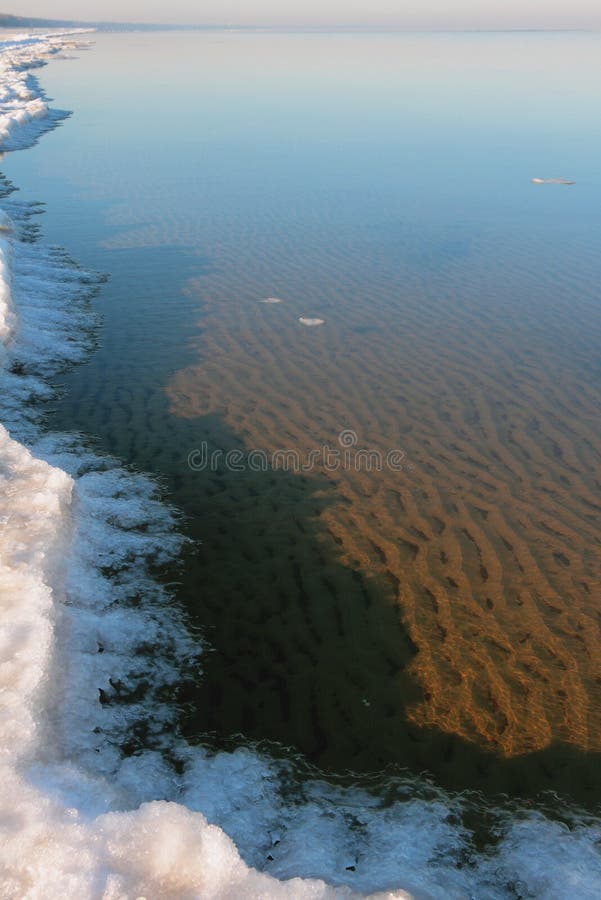 Gulf of Riga, Winter Morning. Jurmala, Latvia Stock Image - Image of ...