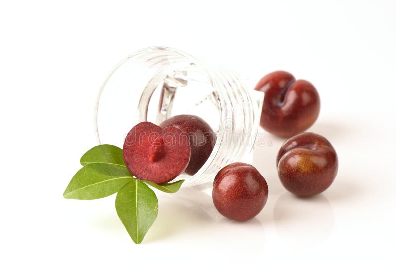 Gulf ruby plum. stock photo. Image of eating, sweet, natural - 56866882