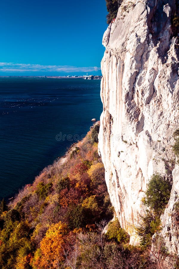 The Gulf of Trieste in a Windy Day Stock Image - Image of landscape ...