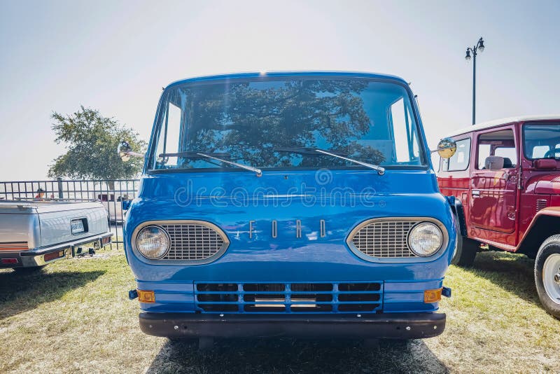 1963 Ford Econoline Panel Van Editorial Photography - Image of ...