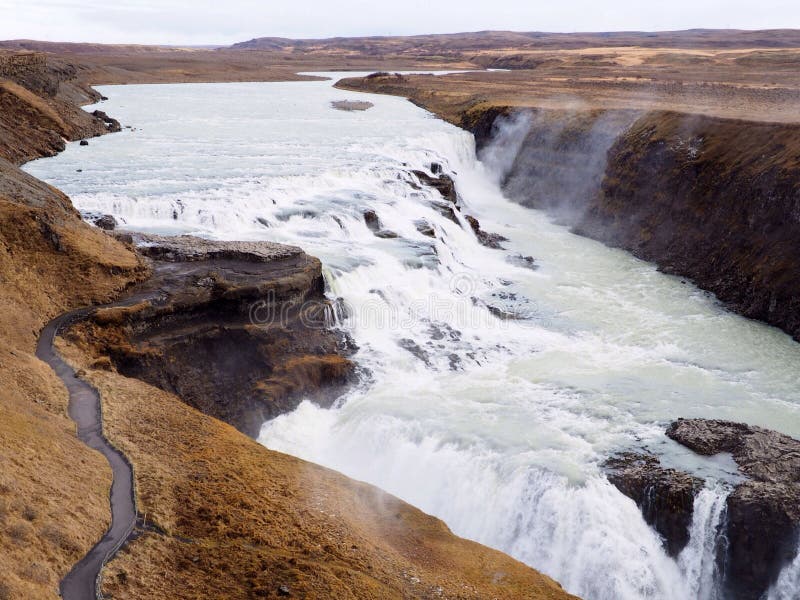 Gullfoss stock photo. Image of tales, tell, iceland, waterfall - 47238346
