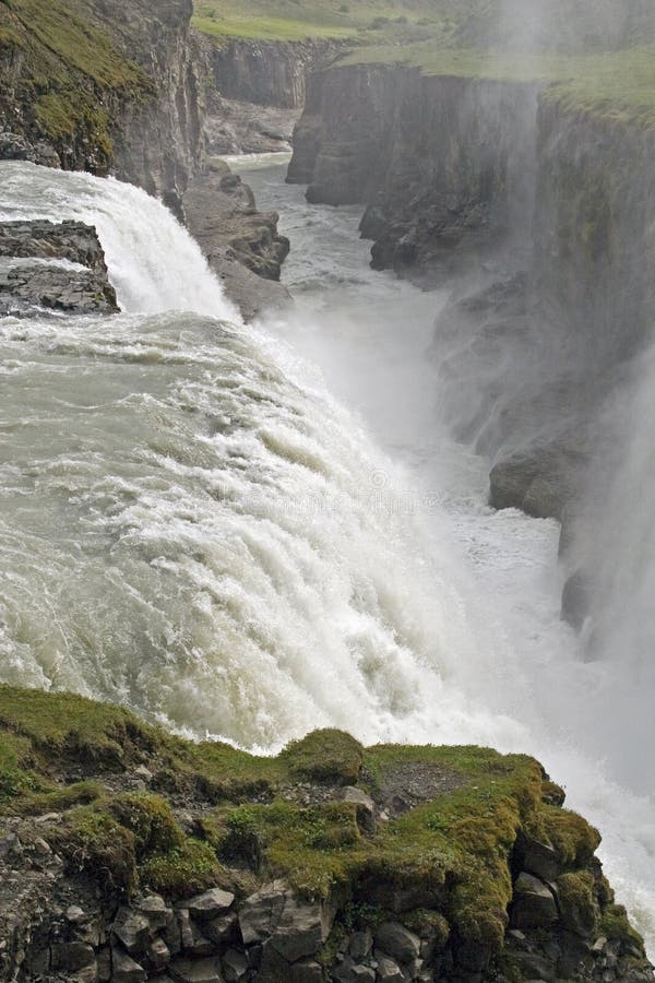 Gullfoss waterfall stock photo. Image of waterfall, iceland - 4107128