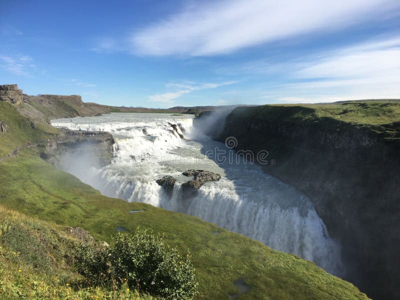 Gullfoss Waterfall in Iceland Stock Image - Image of adventure, water ...