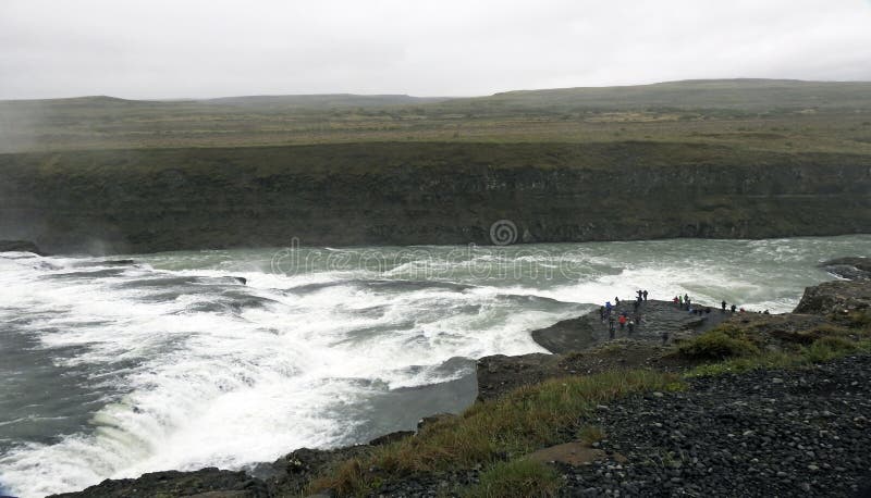 Gullfoss Waterfall, Golden Circle, Iceland Stock Image - Image of ...