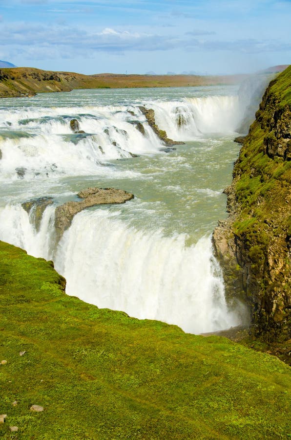 Gullfoss - Waterfall Iceland Stock Photo - Image of land, famous: 144022156