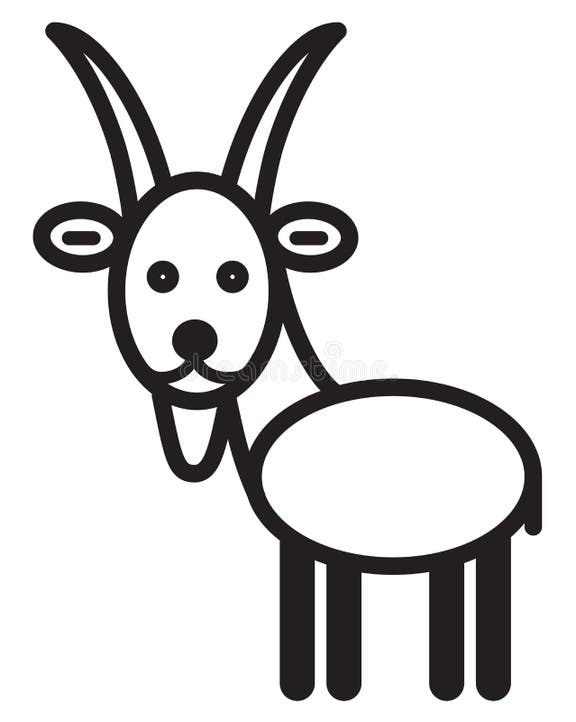 Söt get - illustration vektor illustrationer. Illustration av ...