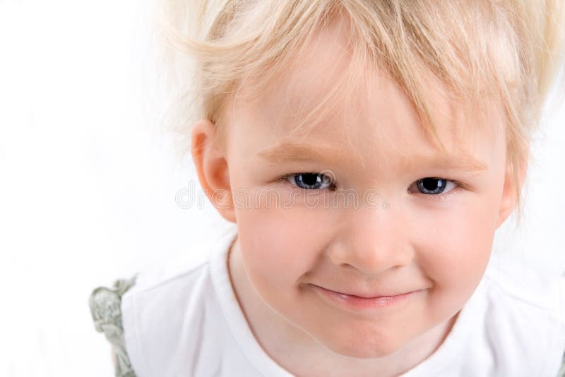 Gullig liten flicka arkivfoto. Bild av kopia, flicka - 31986850