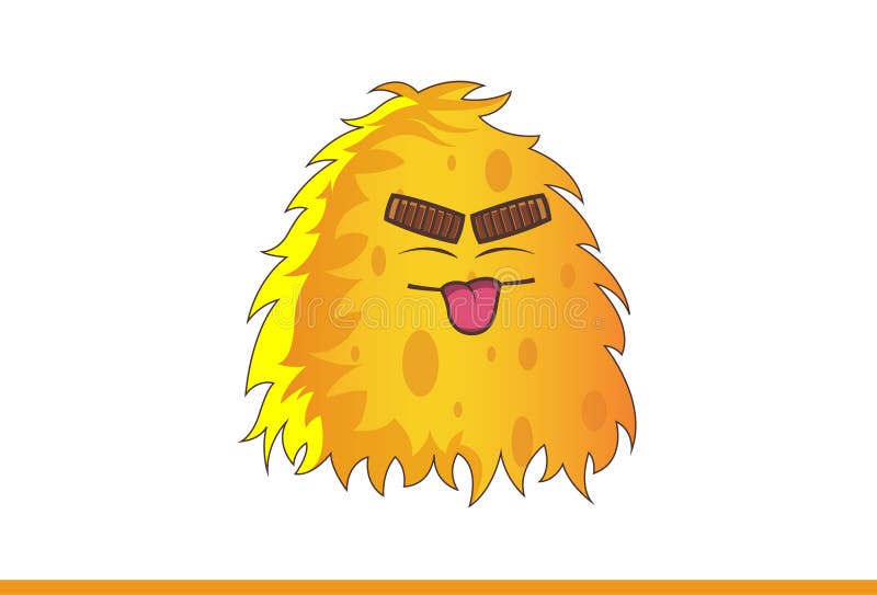 Gulligt Gult Gigantiskt Reta Stock Illustrationer - Illustration av ...