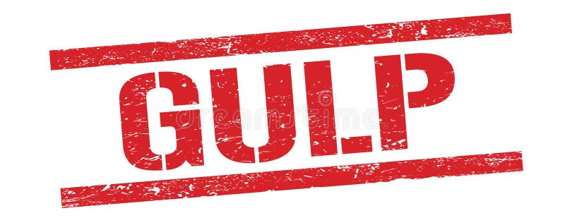 GULP Text on Red Vintage Lines Stamp Stock Illustration - Illustration ...