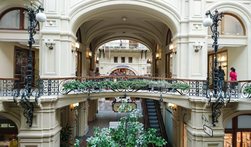 GUM - department store editorial stock image. Image of expensive - 77395559