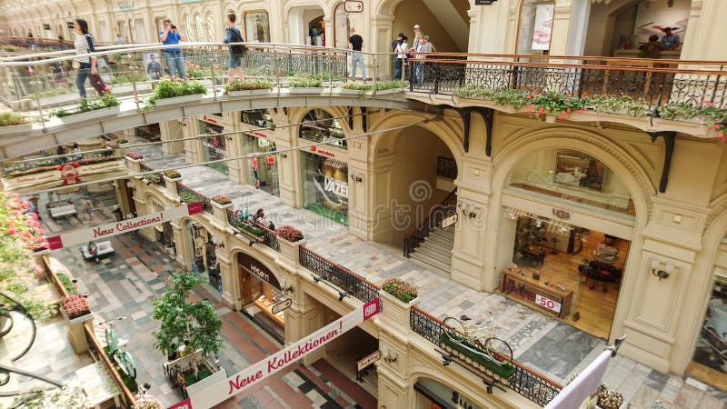 GUM - department store editorial photography. Image of bridge - 77448922