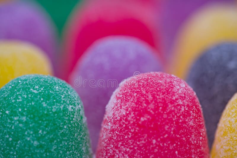 Colorful Gum Drops Candy Close Up Stock Image - Image of dessert, treat ...